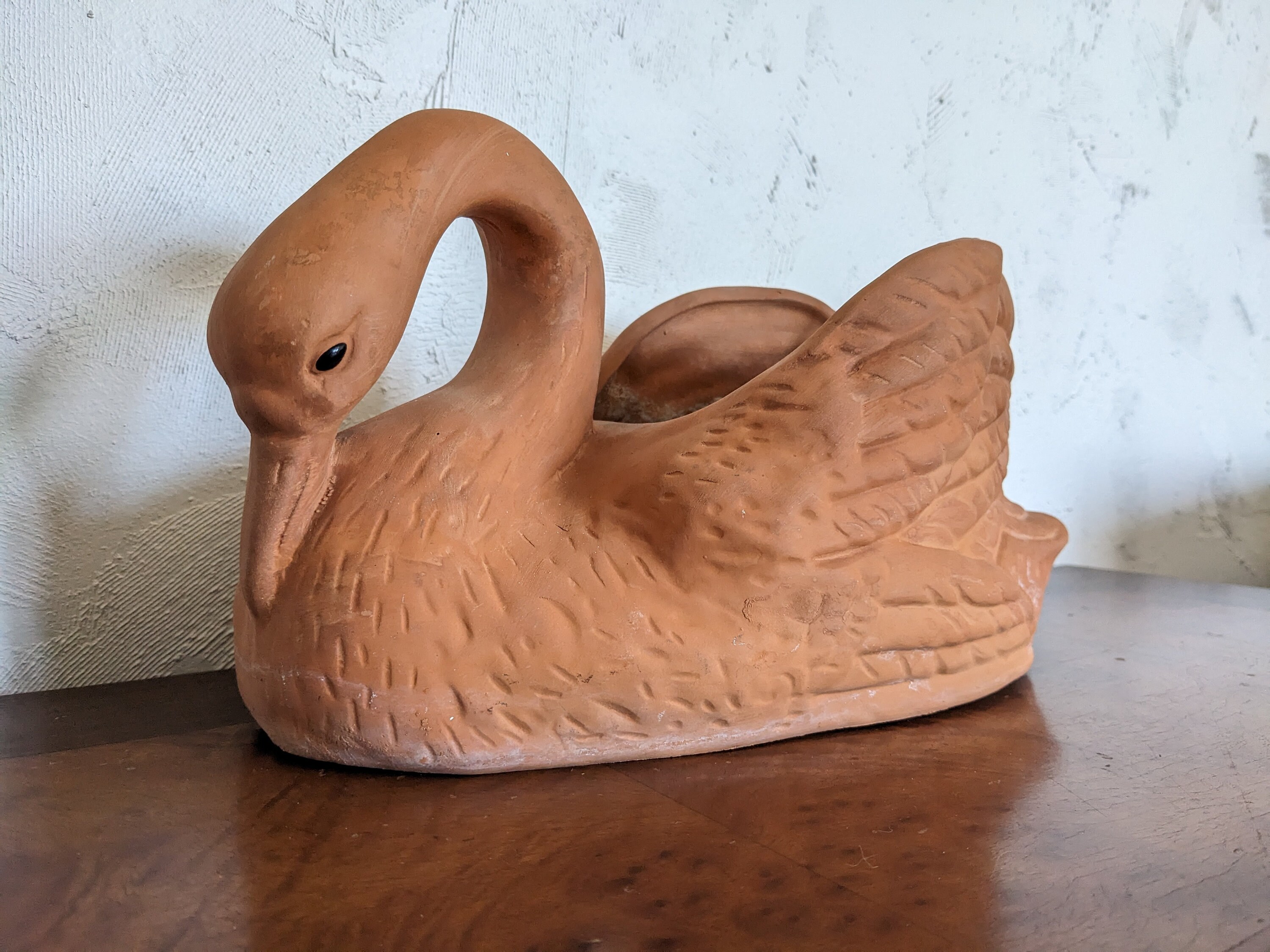 Terracotta Swan Planter - Etsy