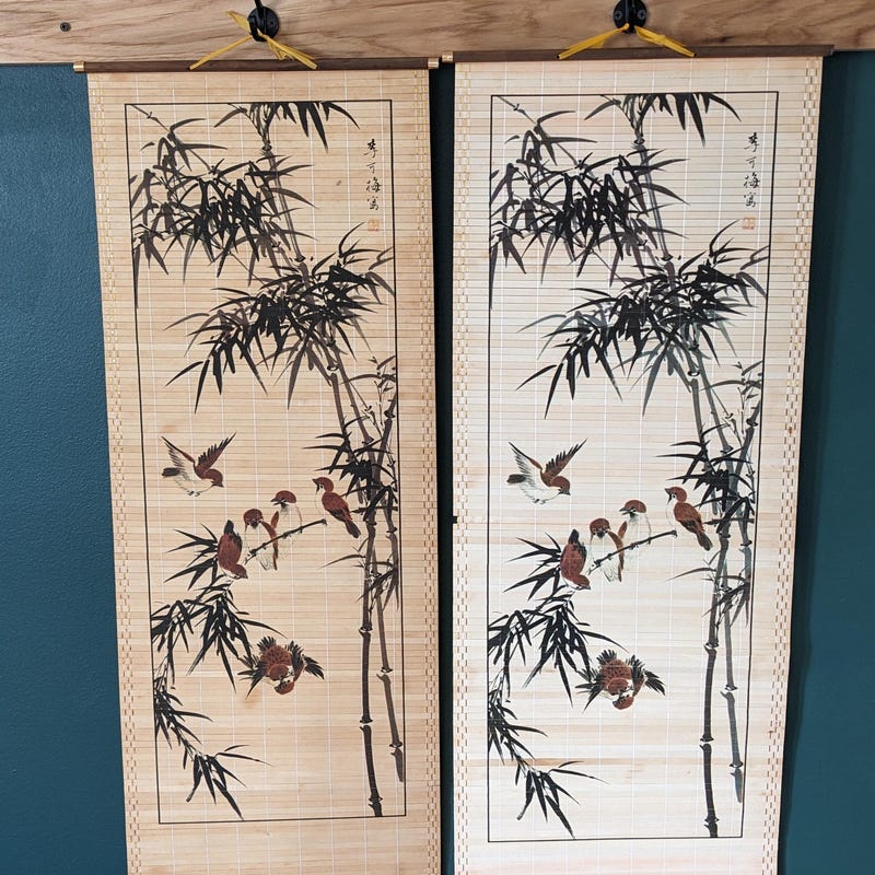 Asian Bamboo Scroll - Etsy