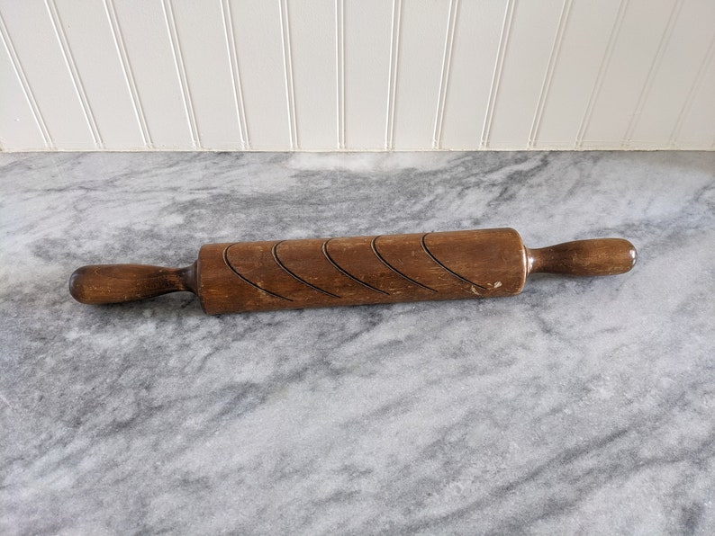 Vintage Rolling Pin Wall Decor Note Card Holder - Etsy