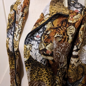Vintage Tiger Big Cats Lightweight Jacket - Etsy