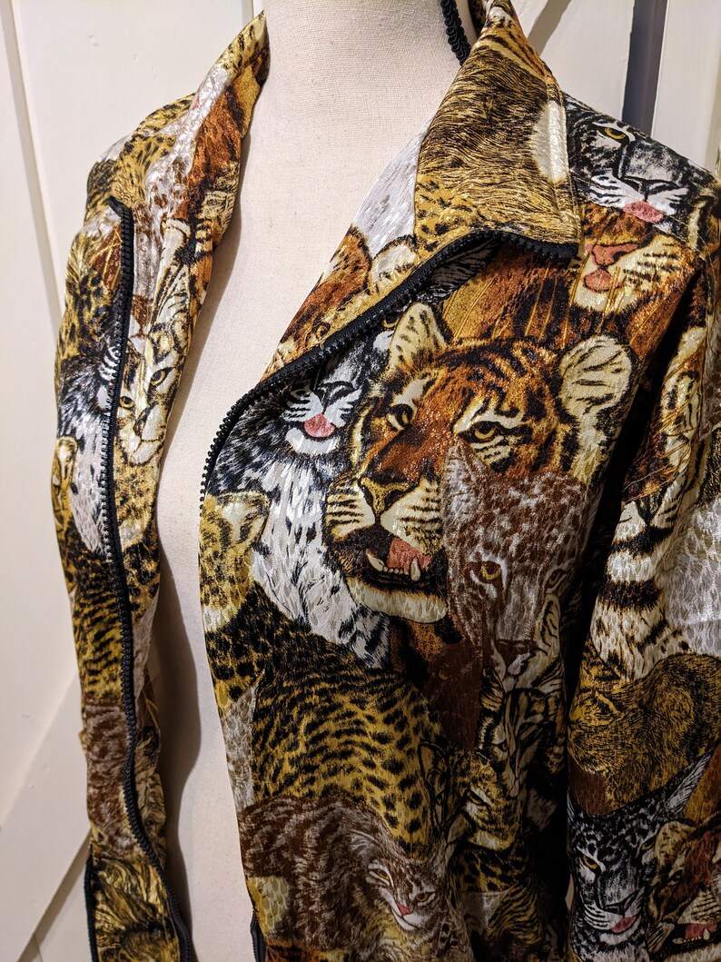 Vintage Tiger Big Cats Lightweight Jacket - Etsy