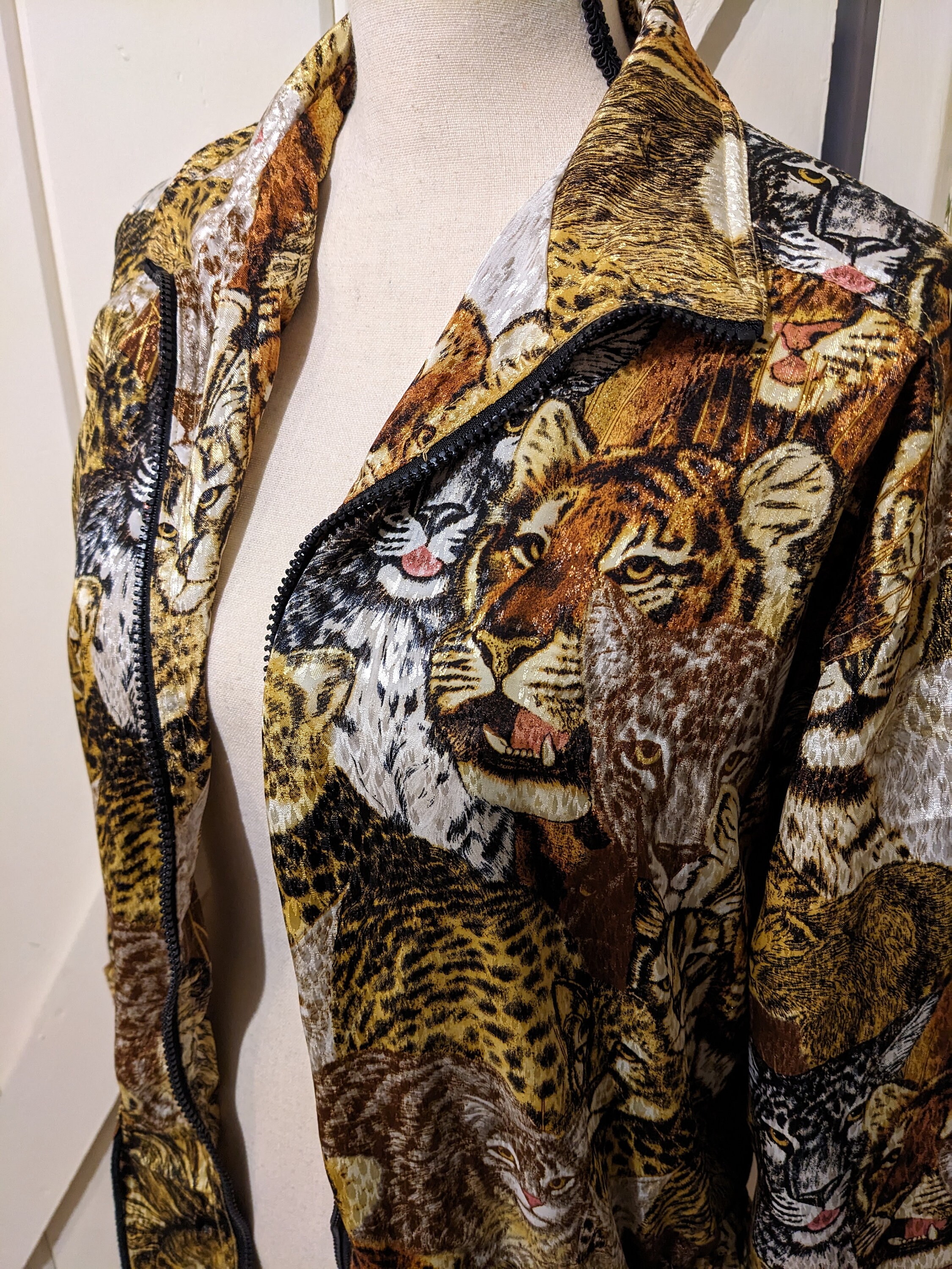 Vintage Tiger Big Cats Lightweight Jacket - Etsy
