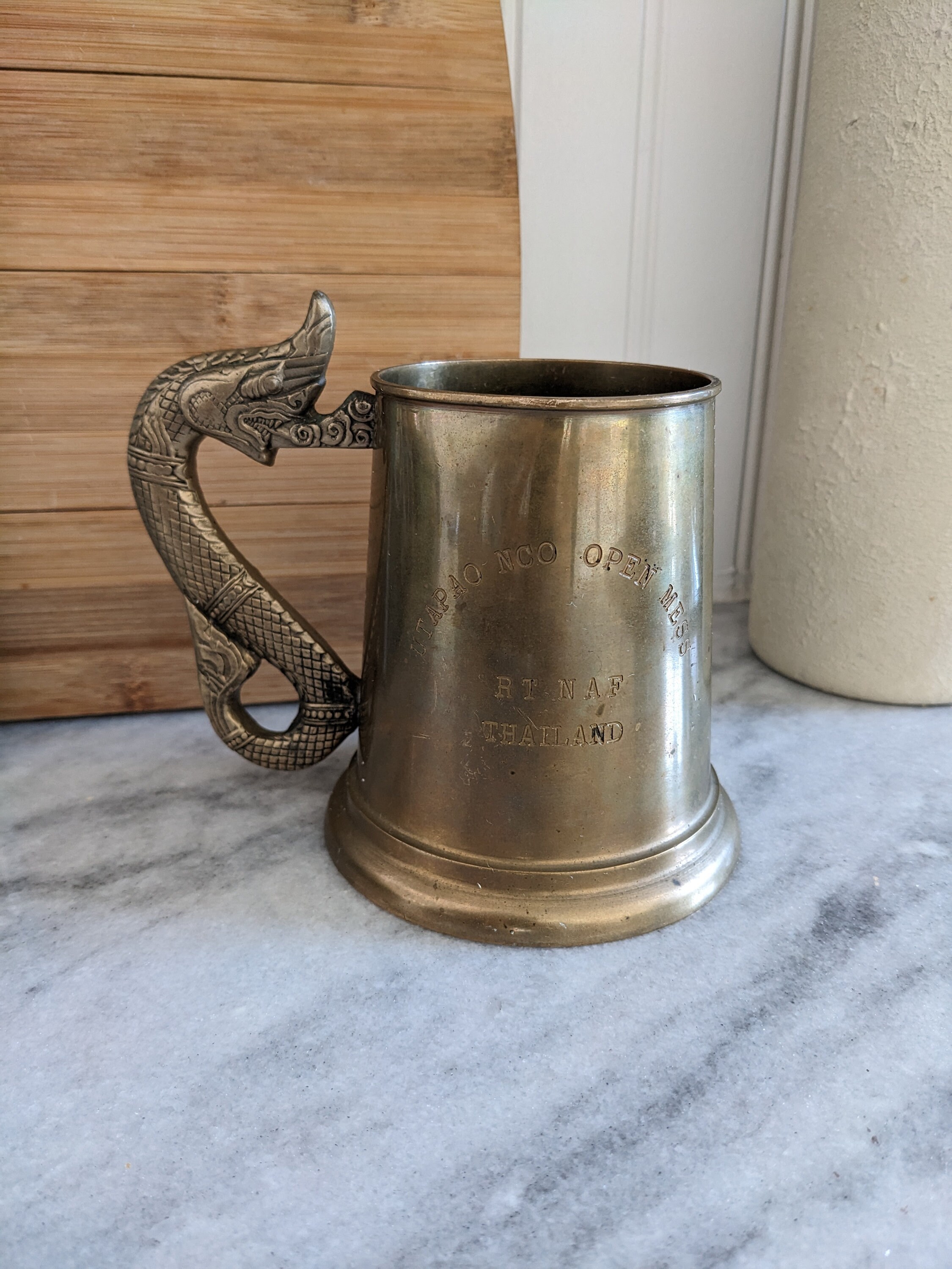 Vintage Vietnam War Brass Dragon Handle Mug - Etsy Canada