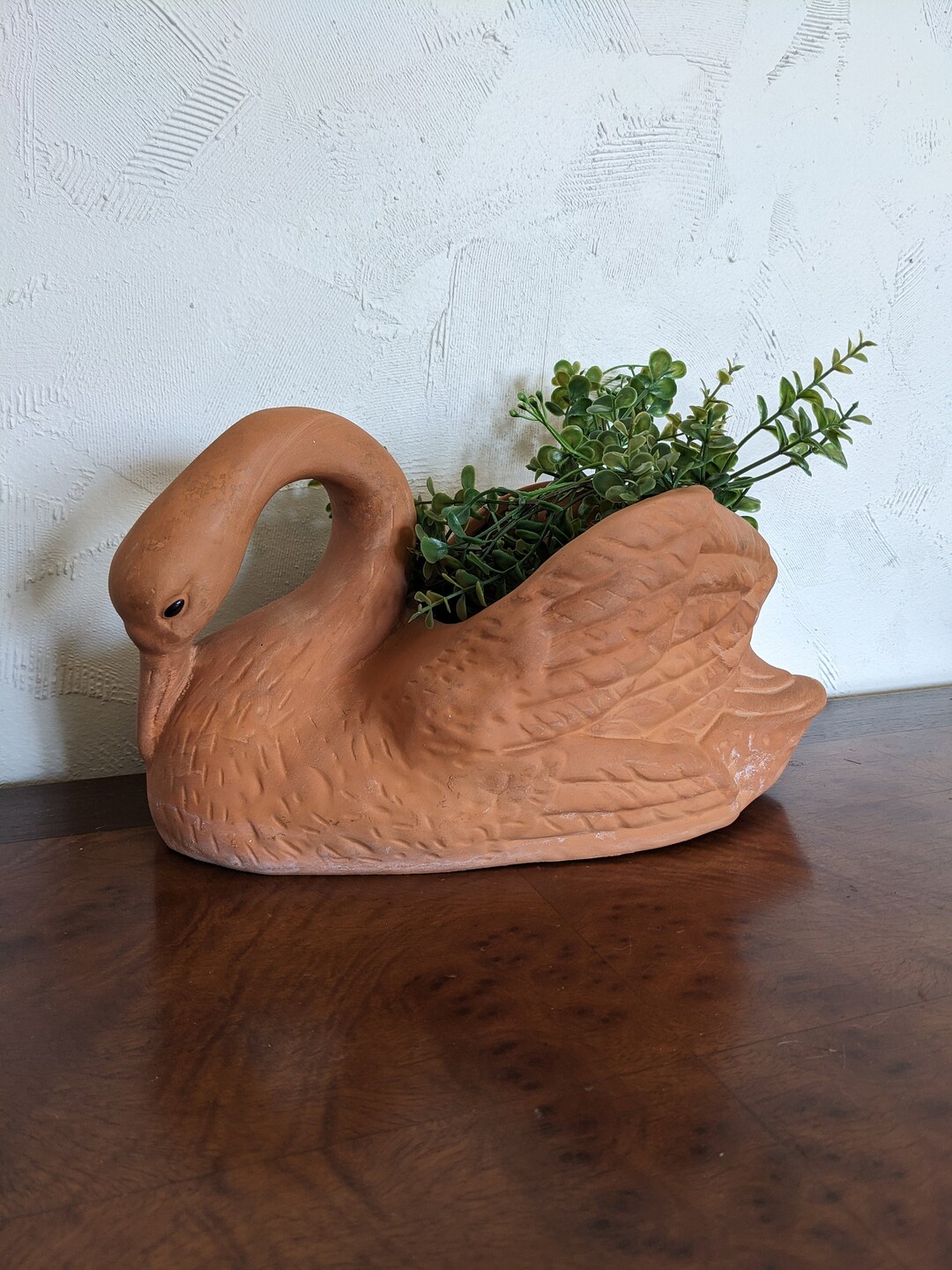 Terracotta Swan Planter - Etsy