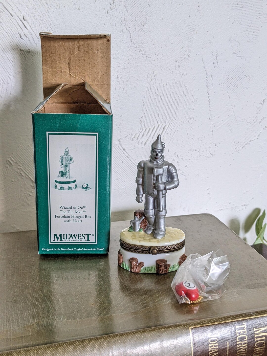 Vintage 1998 the Wizard of Oz the Tin Man Hinged Trinket Jewelry Box ...