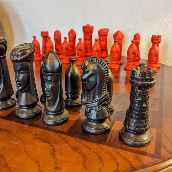 Ceramic Chess Pieces - Etsy