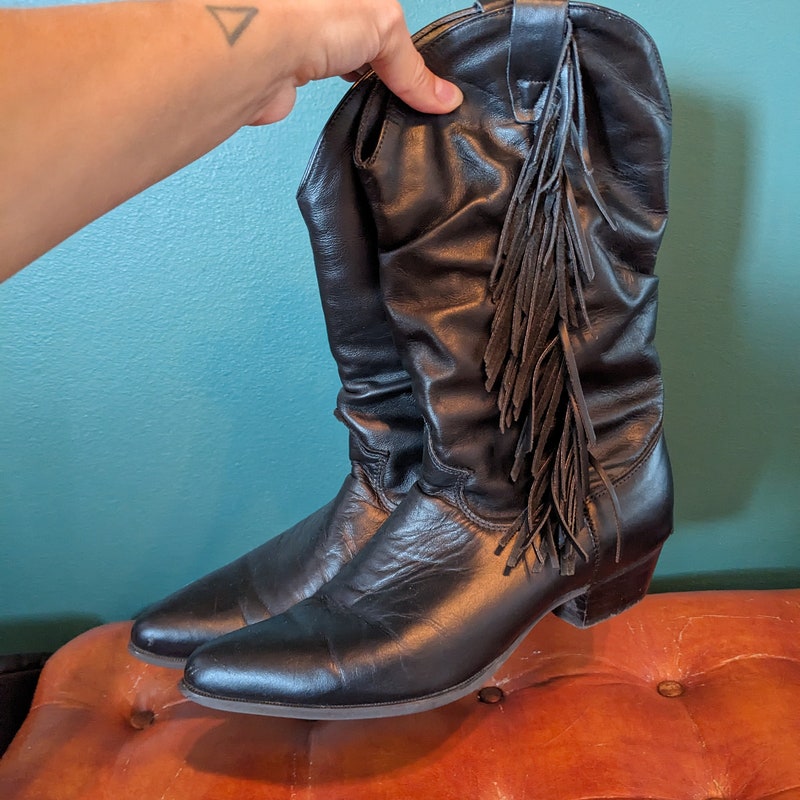 Fringe Boots - Etsy