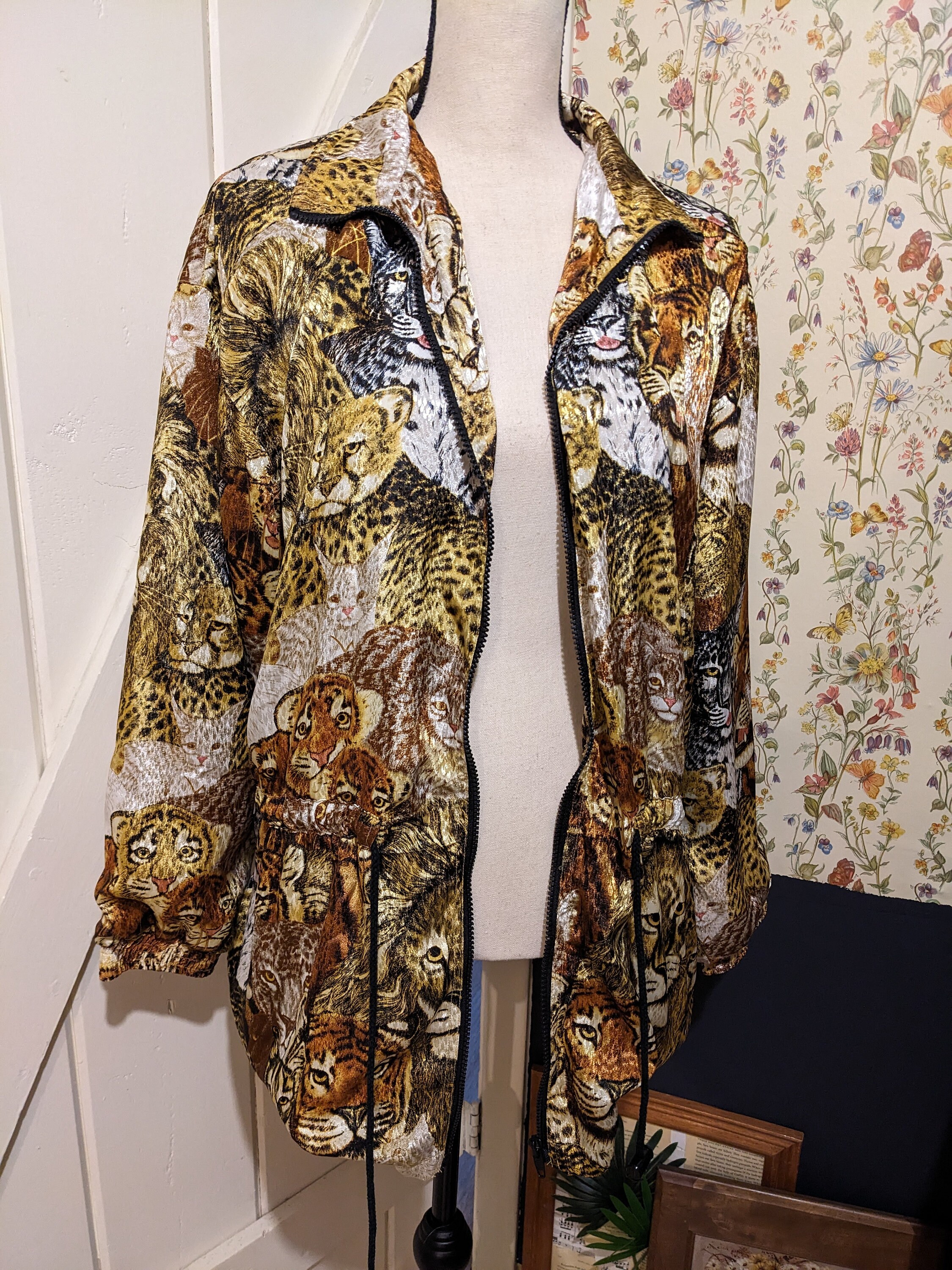 Vintage Tiger Big Cats Lightweight Jacket - Etsy