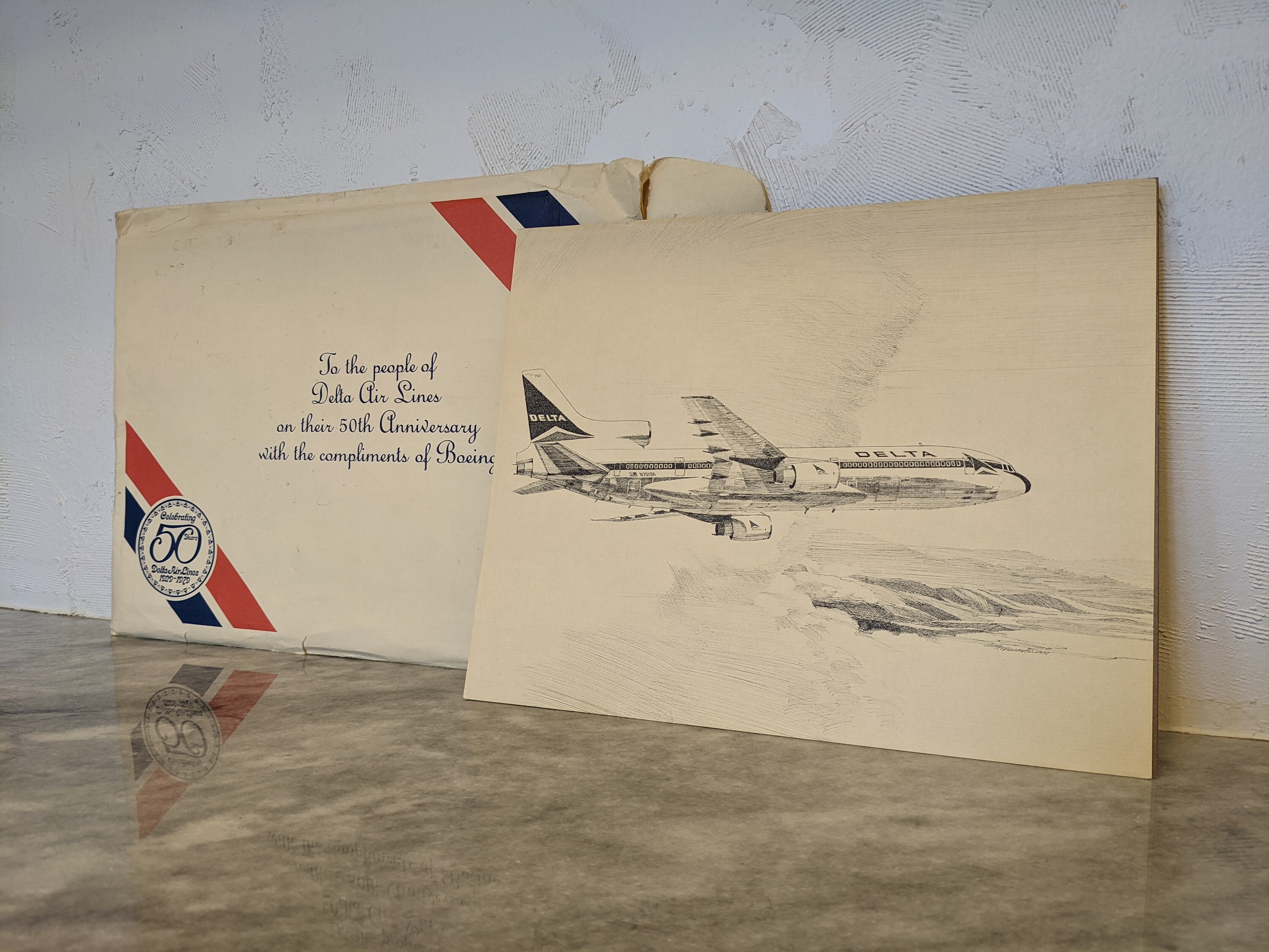 1979 Delta Airlines 50th Anniversary Boeing Collector Prints - Etsy