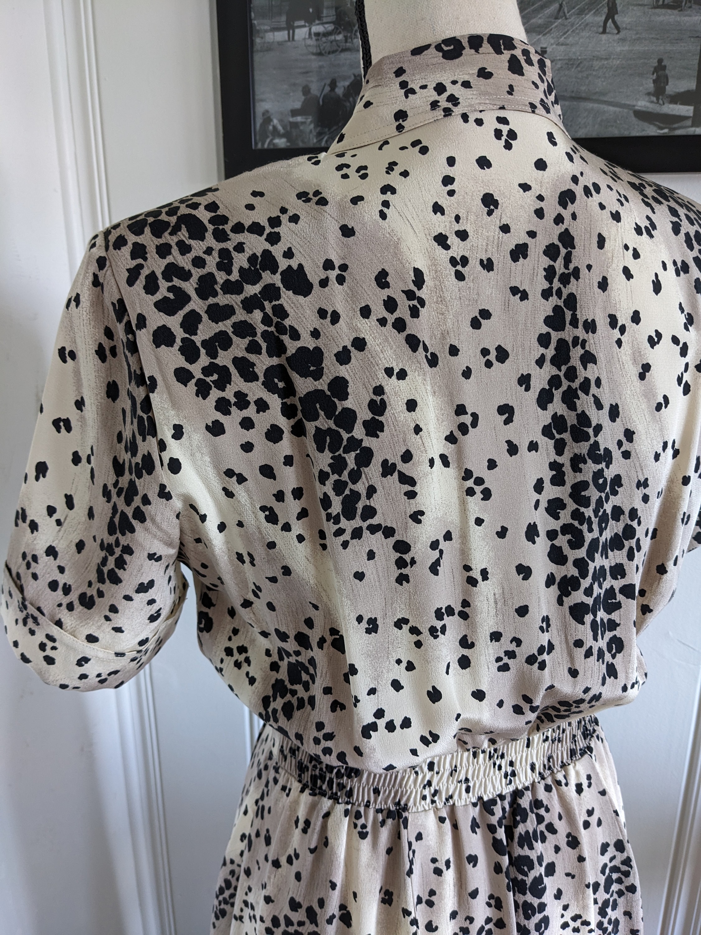 Early 2000s Robbie Bee Animal Print Wrap Style Midi Dress - Etsy
