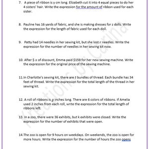 Clue Words for Math Word Problems - Etsy