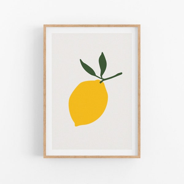 Lemon Print - Etsy