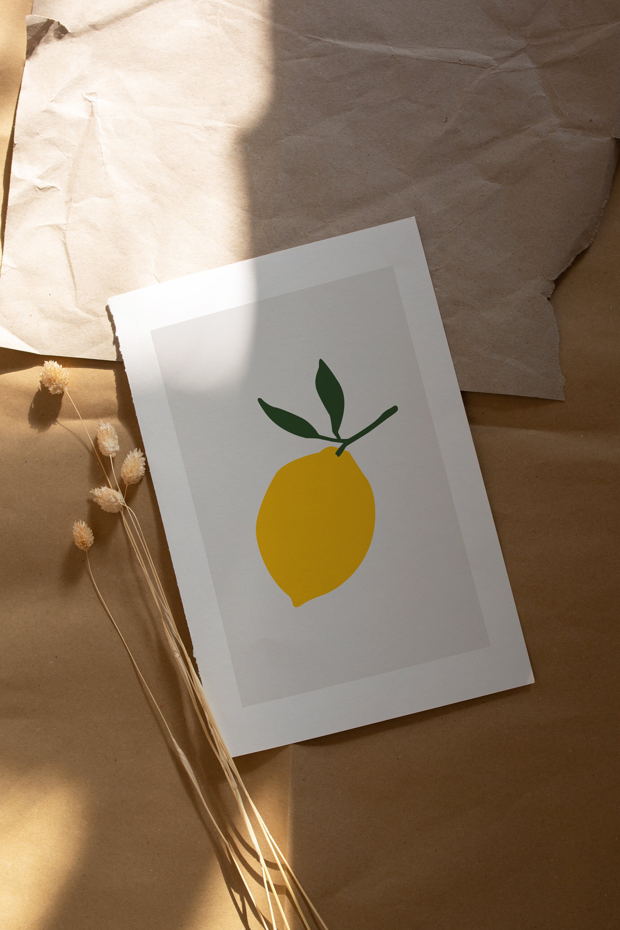 Lemon Print | Kitchen Wall Art Downloads | Digital Printable PDF ...