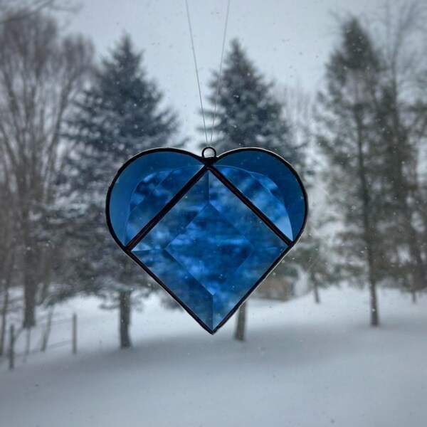 Beveled Glass Heart - Etsy