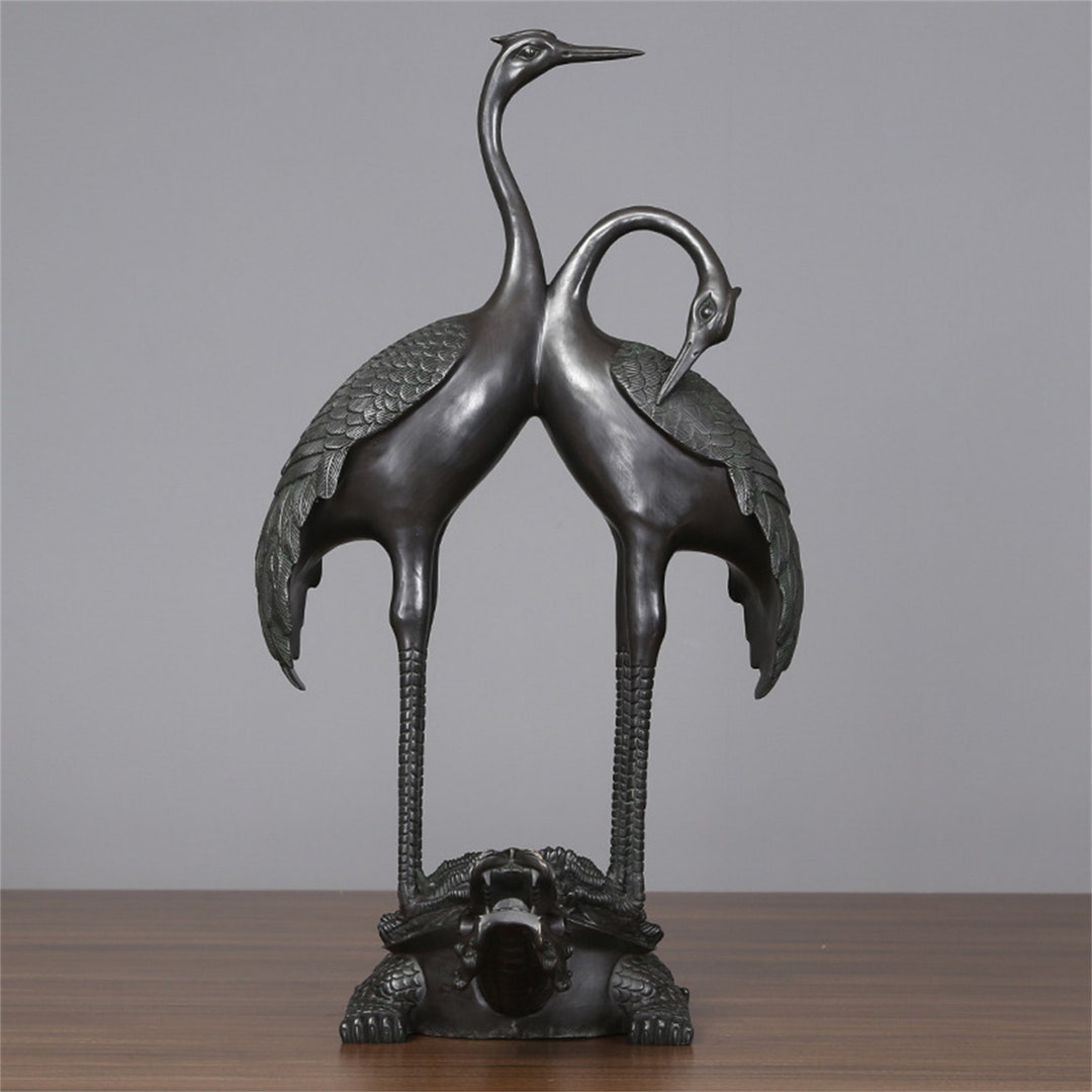 Crane Ornaments Double Happiness Crane Living Room Desktop Decoration ...