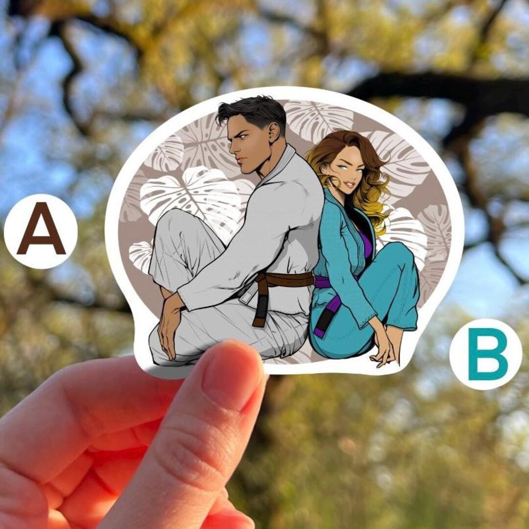 Jiu Jitsu Couple - Bjj Sticker - Etsy