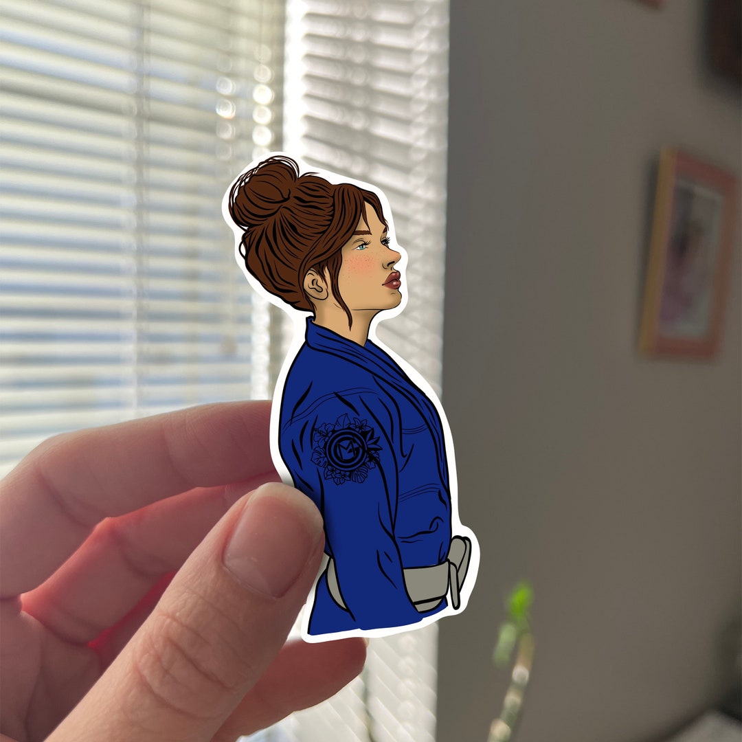Jiu Jitsu Woman - Custom Sticker - Bjj Sticker - Etsy