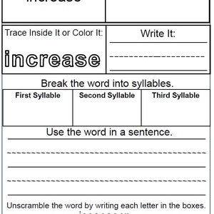 No Prep Sight Word Fry Words (776-800) Worksheets - Etsy