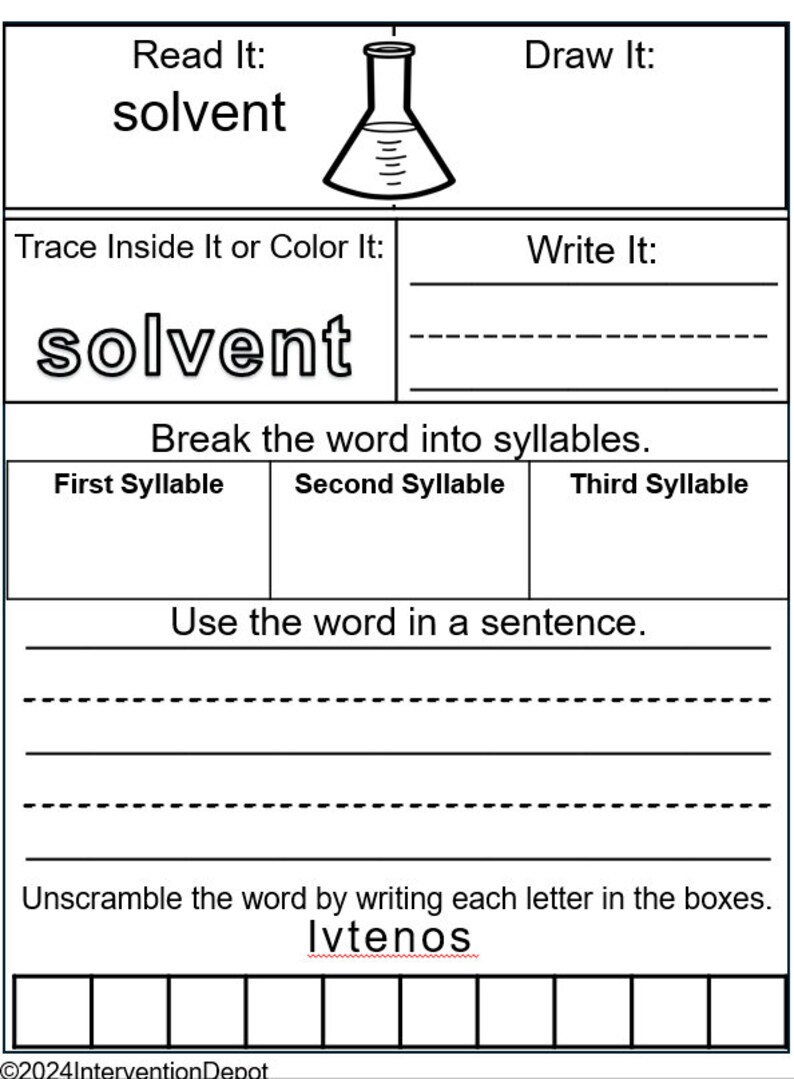 Matter and Its Interactions Science Vocabulary - Etsy