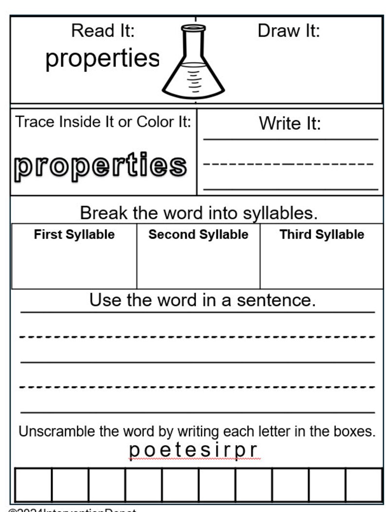 Matter and Its Interactions Science Vocabulary - Etsy