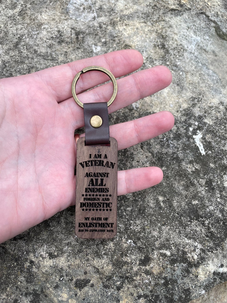 Veteran Keychain, Army,marine,air Force, Coast Guard, His or Her Gift ...