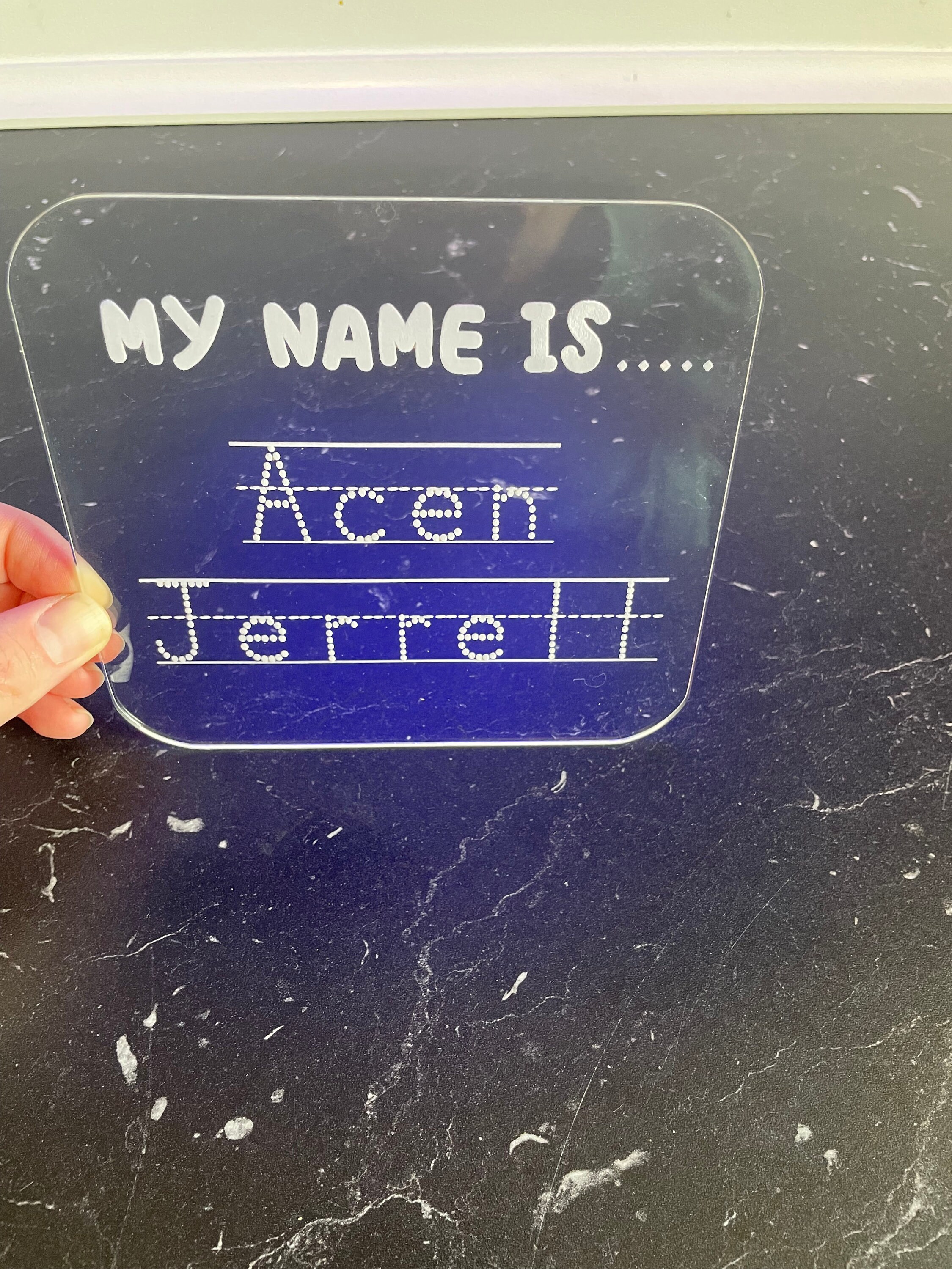 Hello My Name Is, Name Trace Board, Learn Your Names, Kids Gift ...