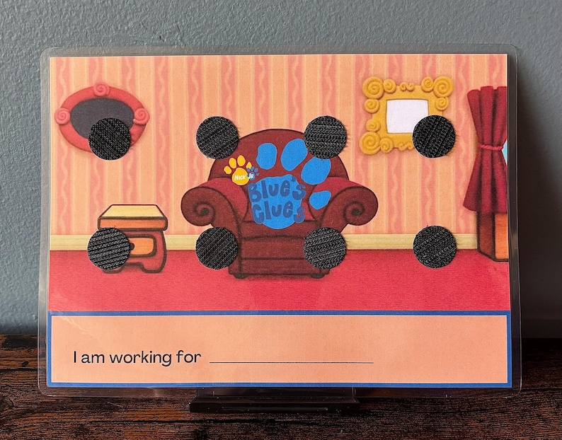 Blues Clues / Token Board - Etsy