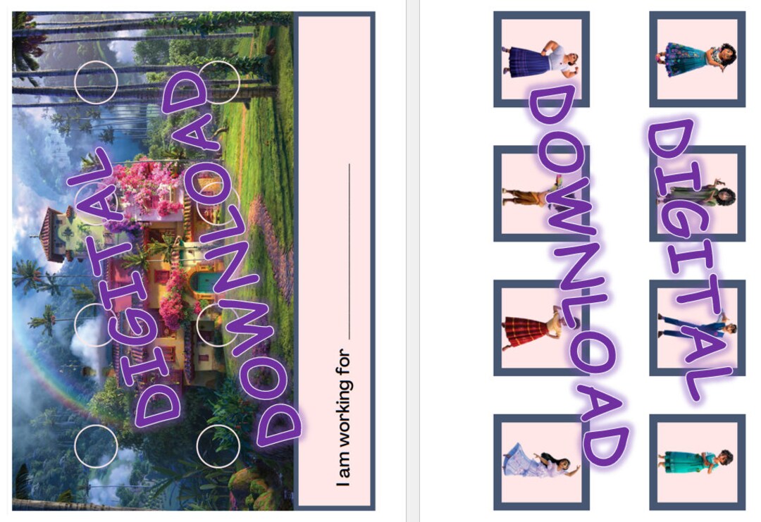 Encanto / Token Board / DIGITAL DOWNLOAD / PRINTABLE - Etsy