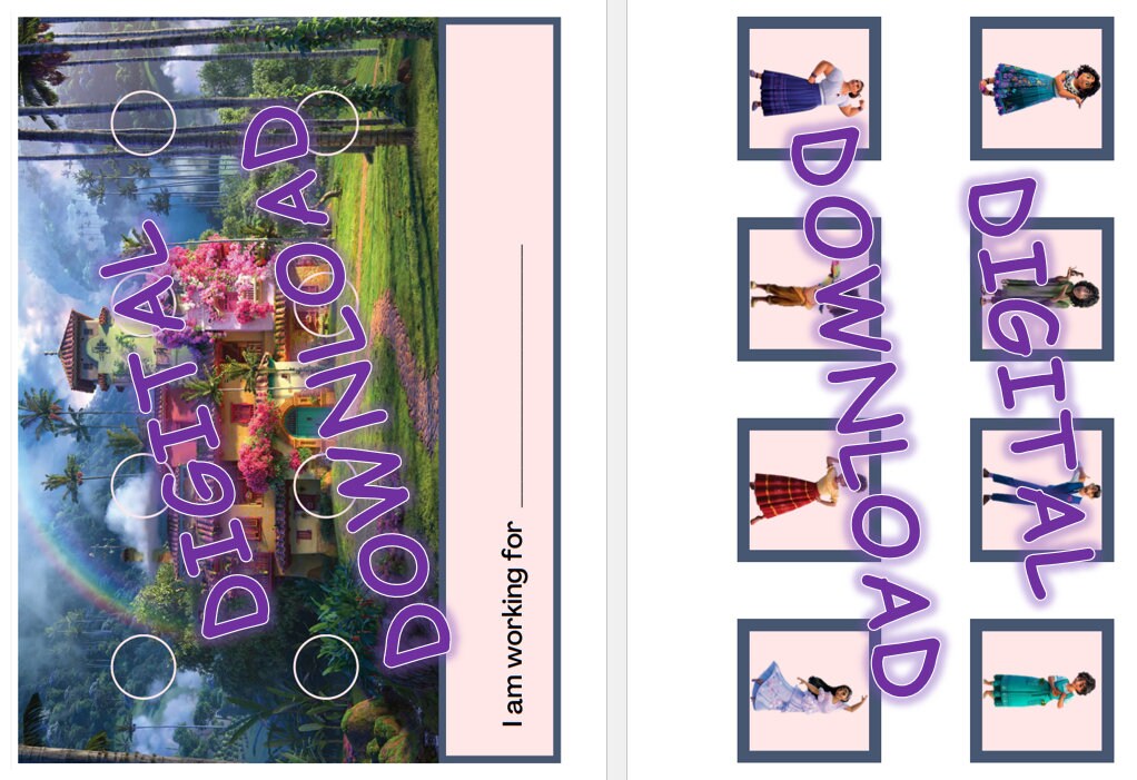 Encanto / Token Board / DIGITAL DOWNLOAD / PRINTABLE - Etsy