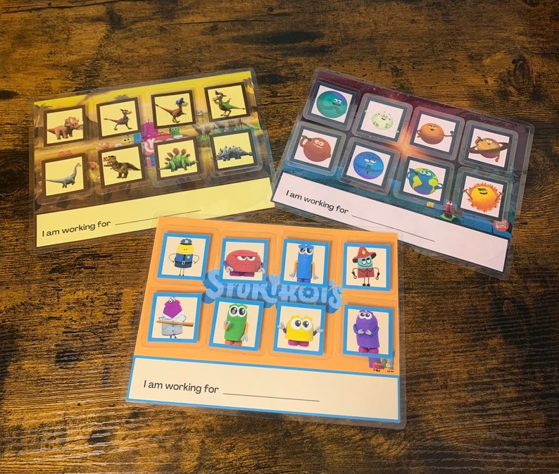 Storybots Bundle / Set of 3 Token Boards - Etsy