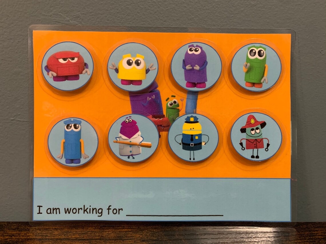 Storybots Bundle / Set of 3 Token Boards - Etsy