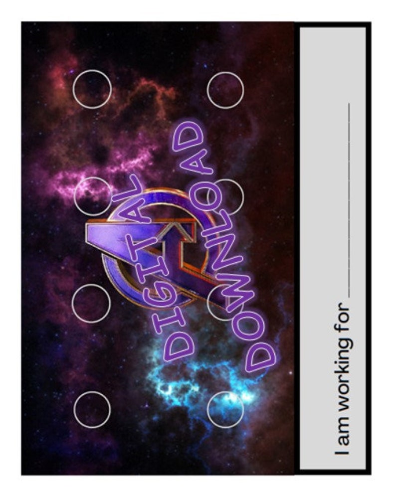 Avengers / Token Board/ DIGITAL DOWNLOAD/ PRINTABLE - Etsy