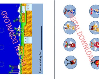 Sonic modern and Classic Characters/ Token Board | Etsy