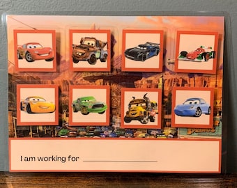 Token Reward Chart, Token Board, Potty Training, Reinforcement, Cars ...