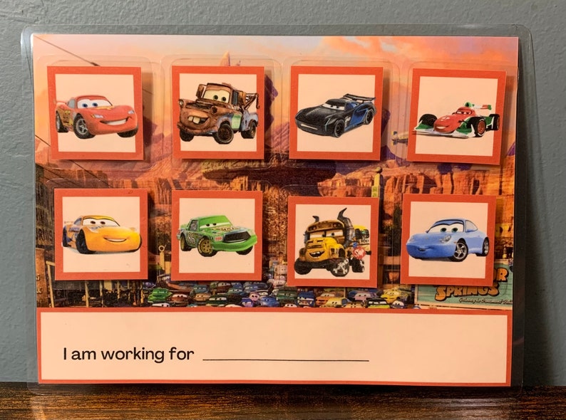 Cars / Token Board - Etsy