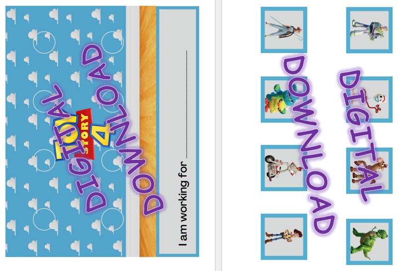 Toy Story/ Token Board/ DIGITAL DOWNLOAD / PRINTABLE - Etsy