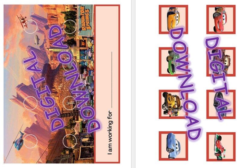 Cars / Token Board / DIGITAL DOWNLOAD / PRINTABLE - Etsy