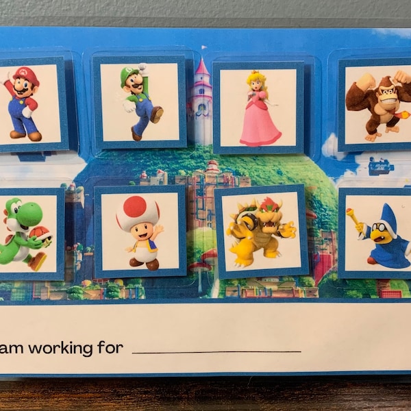 Super Mario Token Economy Board - Etsy