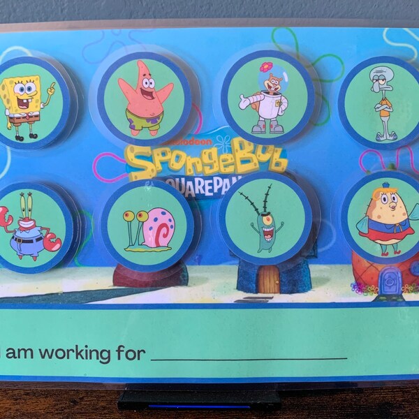 Spongebob Learning Board - Etsy