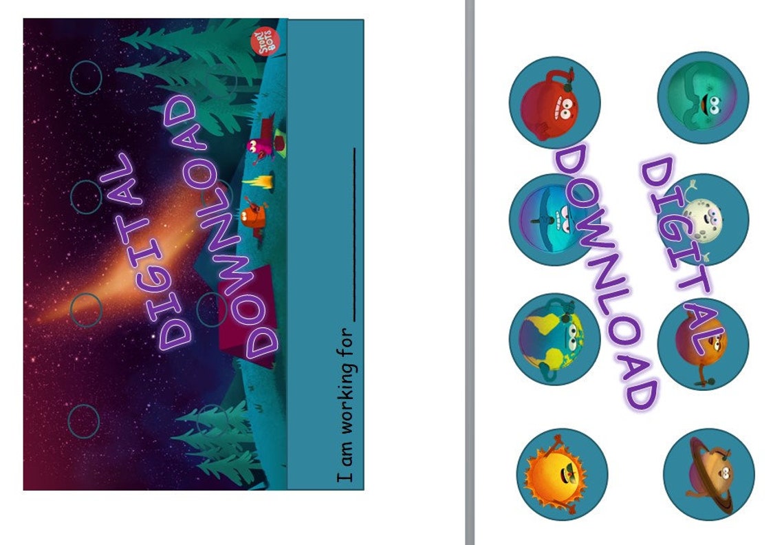 Storybots Planets / Token Board / DIGITAL DOWNLOAD / PRINTABLE - Etsy