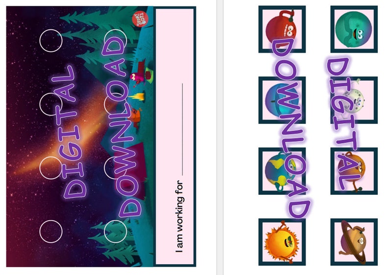 Storybots Planets / Token Board / DIGITAL DOWNLOAD / PRINTABLE / - Etsy