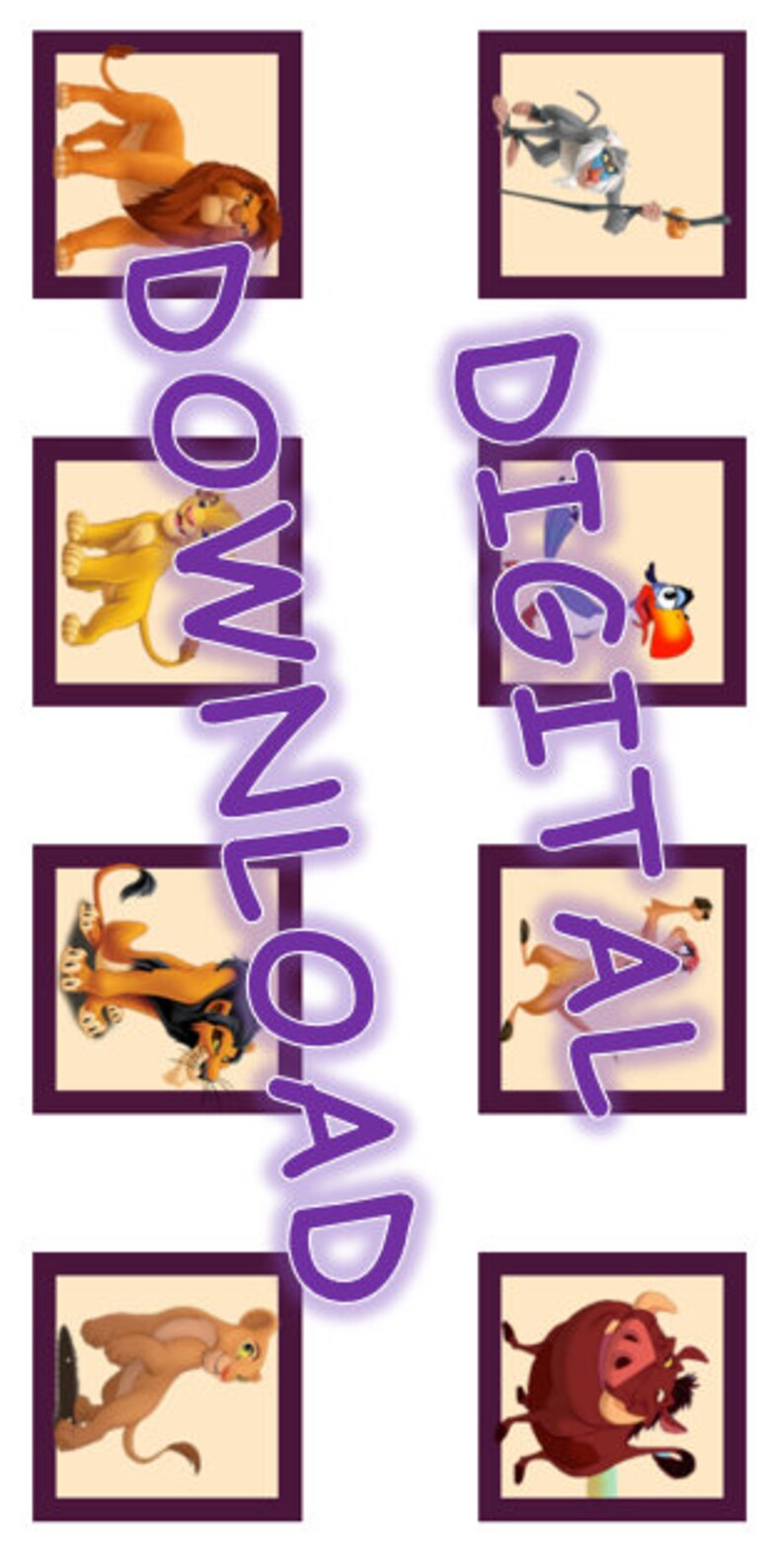 Lion King / Token Board / DIGITAL DOWNLOAD/ PRINTABLE - Etsy