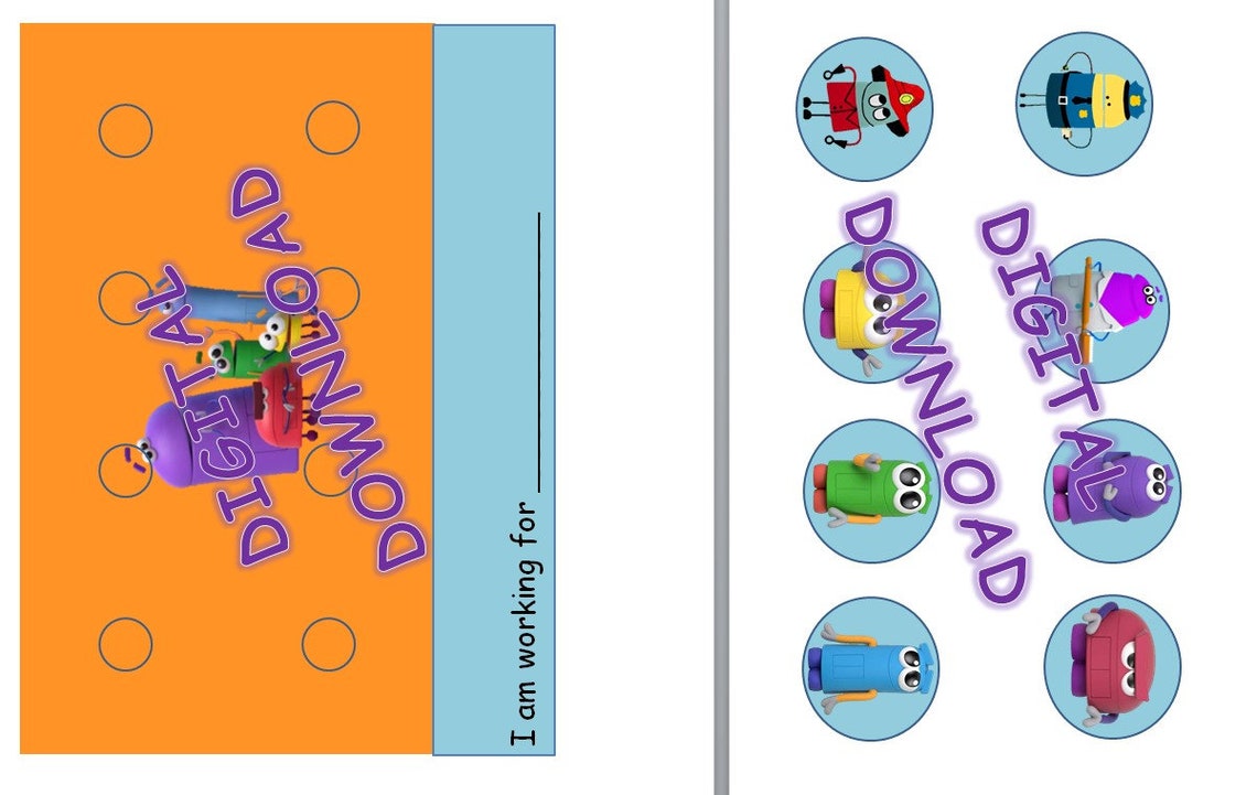 Storybots / Token Board / DIGITAL DOWNLOAD/ PRINTABLE - Etsy