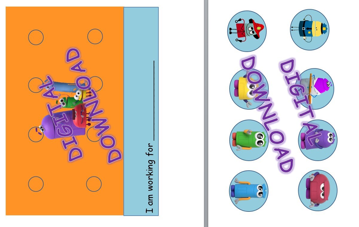 Storybots / Token Board / DIGITAL DOWNLOAD/ PRINTABLE - Etsy