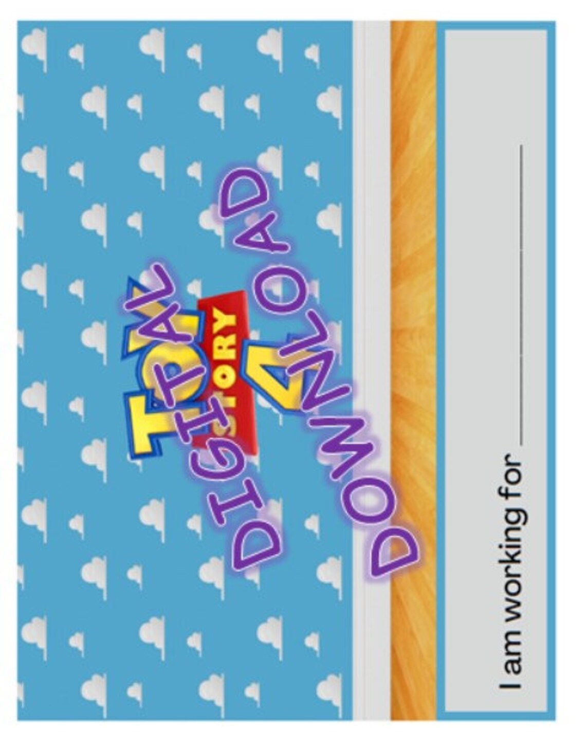 Toy Story/ Token Board/ DIGITAL DOWNLOAD / PRINTABLE - Etsy