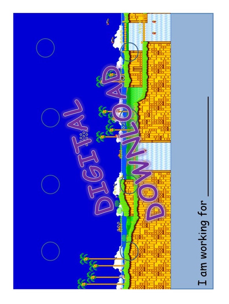 Sonic modern and Classic Characters/ Token Board / DIGITAL DOWNLOAD ...