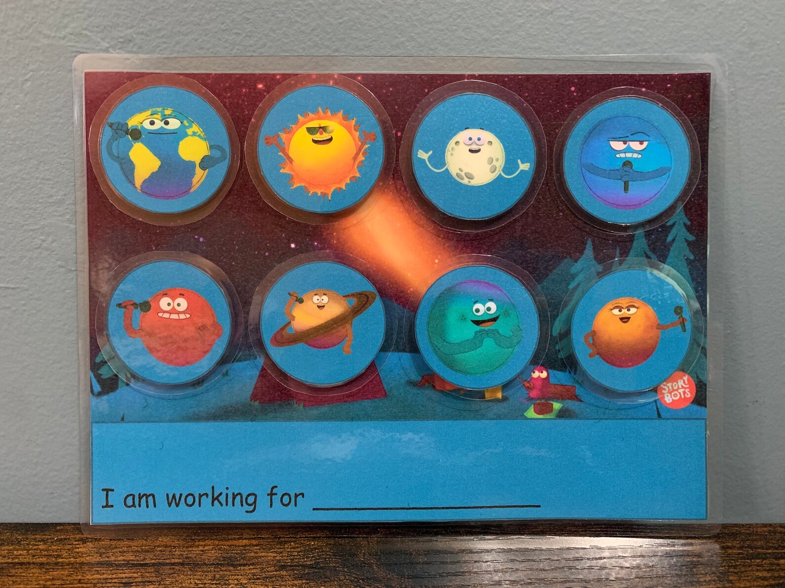 Storybots Planets / Token Board - Etsy