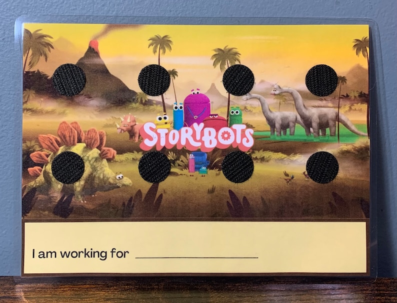 Storybots Dinosaurs / Token Board - Etsy
