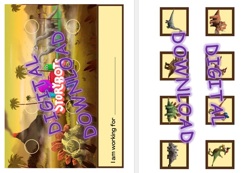 Storybots Dinosaurs / Token Board / DIGITAL DOWNLOAD/ PRINTABLE - Etsy