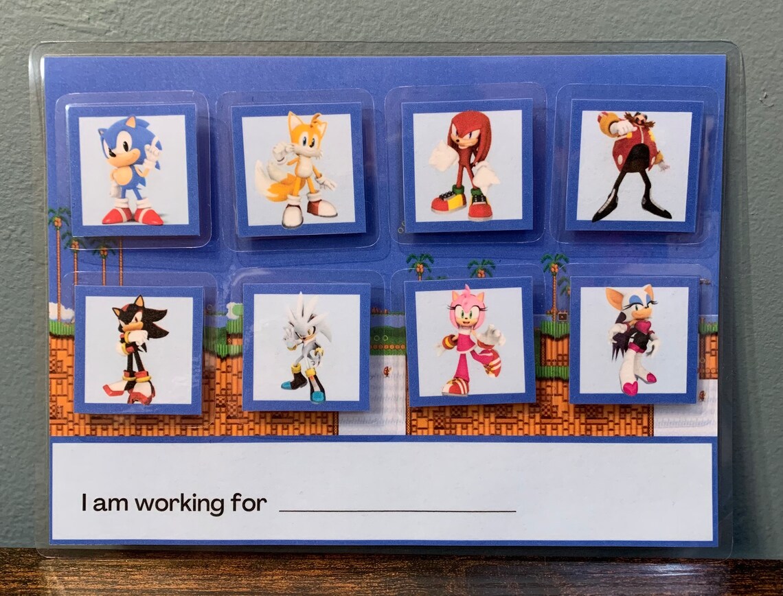 Sonic (modern and Classic Characters)/ Token Board - Etsy